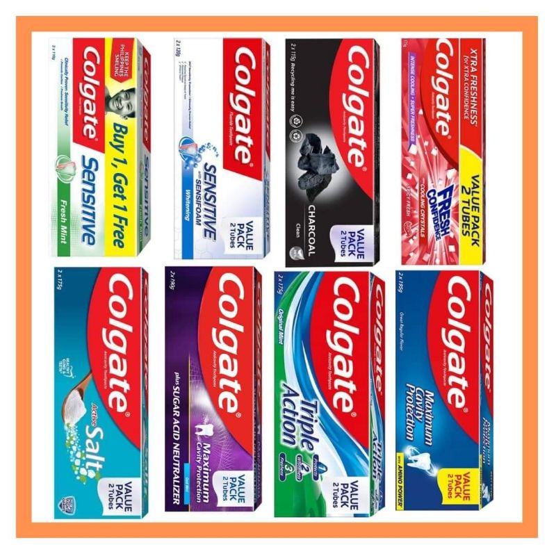 Colgate Toothpaste Value Pack Maximum Cavity/Sensitive /Optic White ...