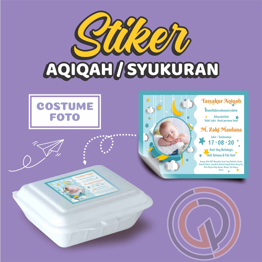 Aqiqah Stickers / Tasyakur Stickers / Catering Stickers | Shopee ...