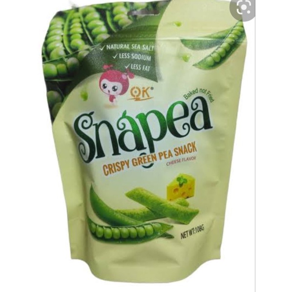 Snapea Crispy Green Peas Snack Original Cheese Hot and Spicy Flavor ...