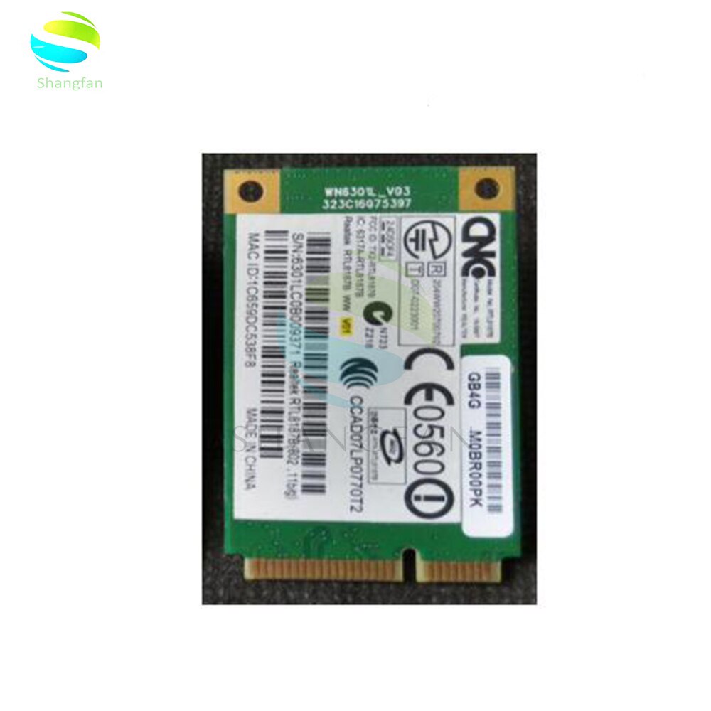 Realtek RTL8187B RTL8187 54Mbps Mini PCI-express Wlan Wireless Card ...