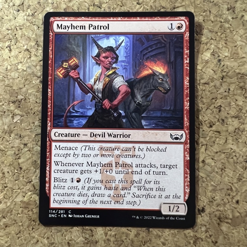 MTG MAYHEM PATROL | DEVIL WARRIOR | STREETS OF NEW CAPENNA | RED ...