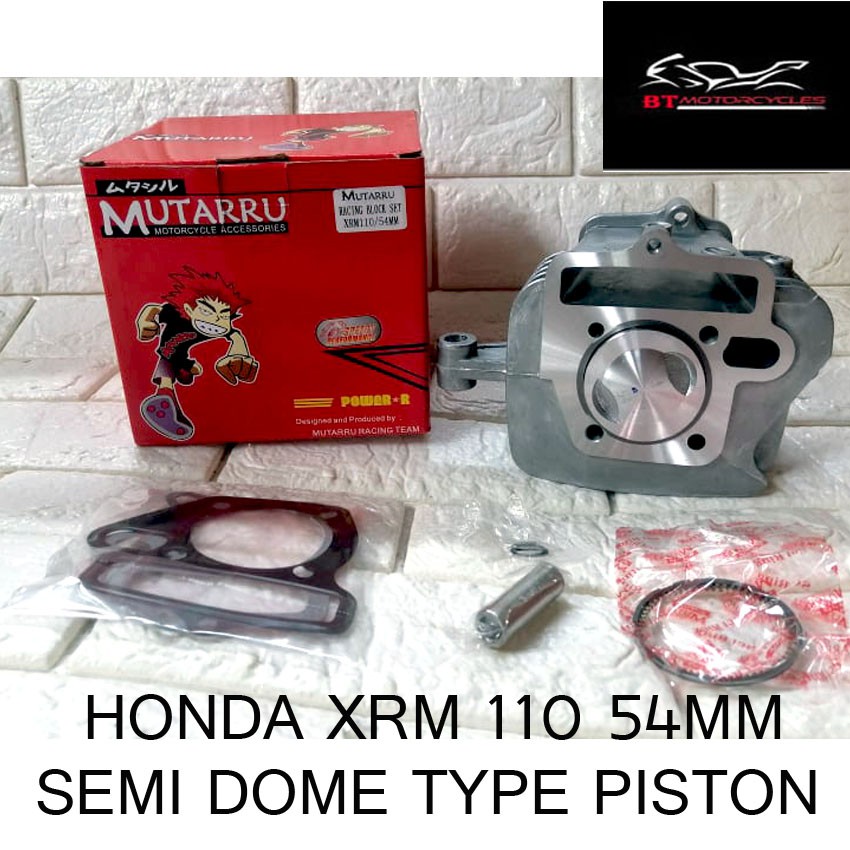MUTARRU HONDA XRM 110 54MM SEMI DOME CYLINDER BLOCK SET | Shopee ...