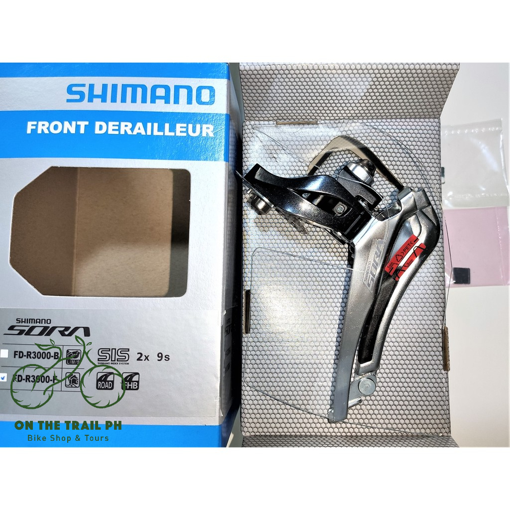 SHIMANO Sora R3000 FD / Front Derailleur - 2x9 Speed - Brazed On Mount ...