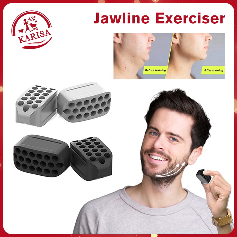 Silicone Jawline Exerciser Jaw Trainer And Face Exercises for Men and ...