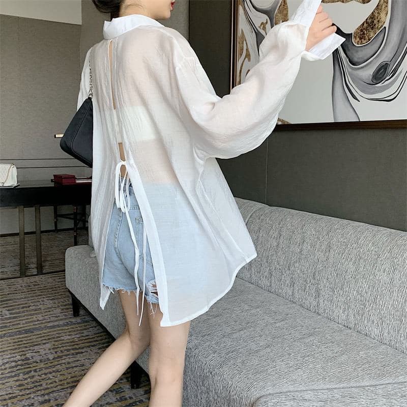 Backless Shirt + Tube Top Set (WHITE) | Shopee Philippines