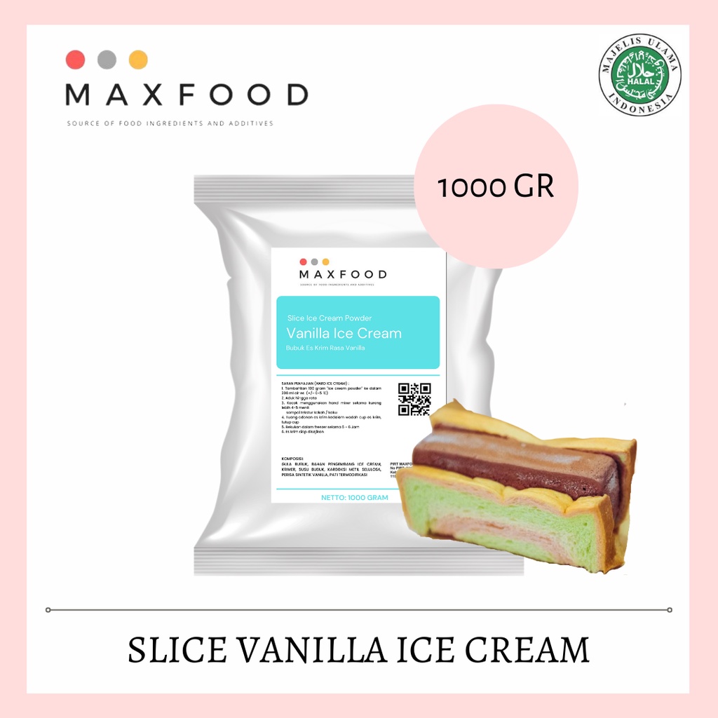 MAXFOOD - Slice Vanilla Ice Cream Powder / Vanilla Flavored Cut Ice ...