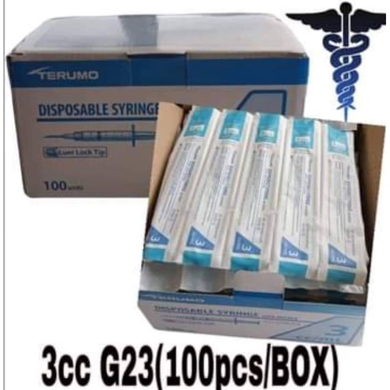 3cc G23 Terumo Syringe(100pcs per BOX) ON HAND | Shopee Philippines