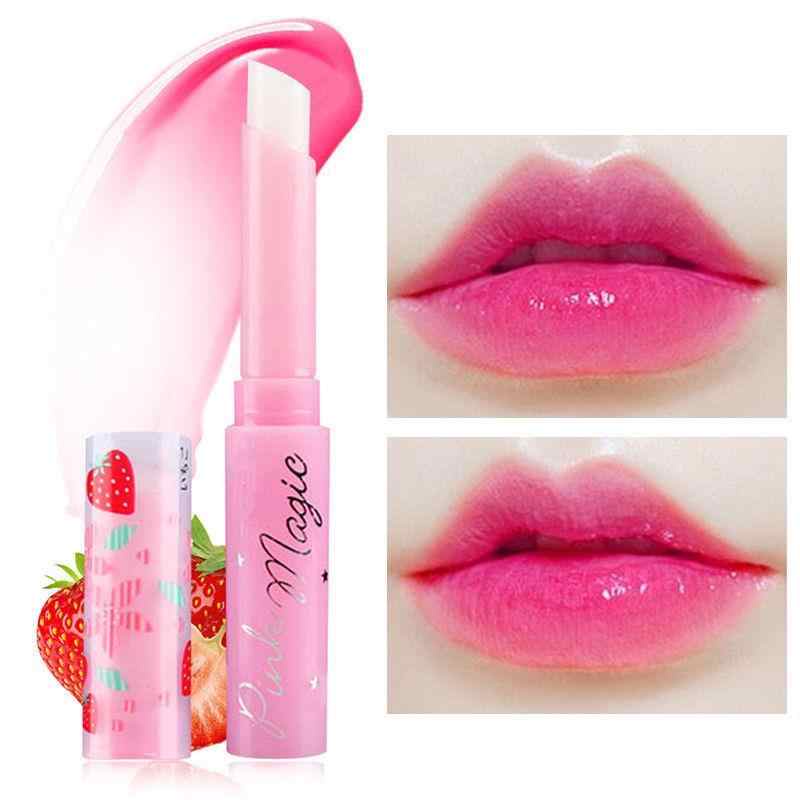 Lipstick mistine Strawberry PINK Magic Color Lip Balm Nourishing EXP01 ...