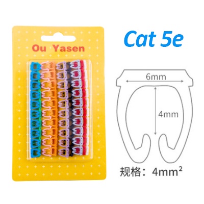 Cable Marking Tags Cable Clips Cable Numbering Tags Sticker for Data ...