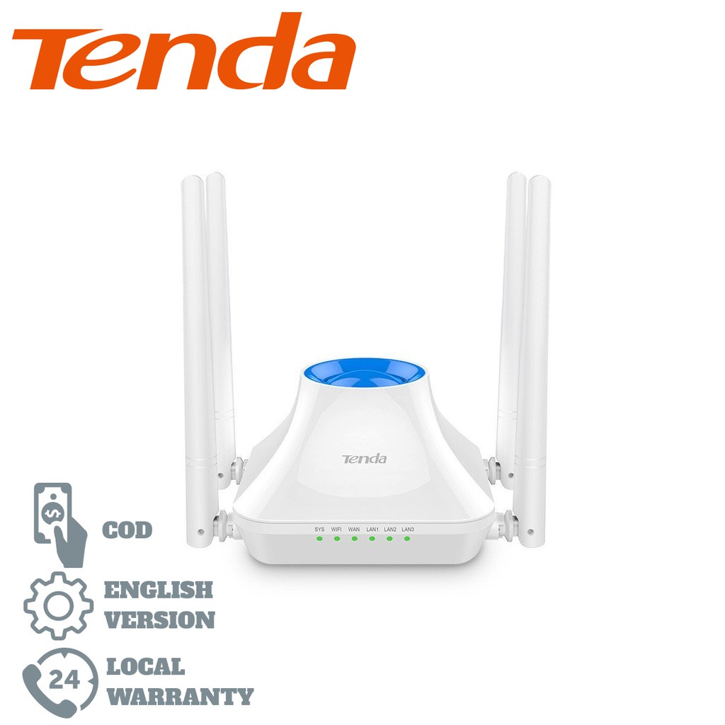 Tenda F6 300Mbps N300 4 Antenna Wifi Router | Shopee Philippines