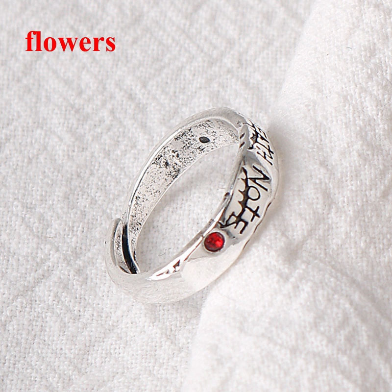 Flowers Anime Death Note Cosplay Ring adjustable opening | Shopee ...
