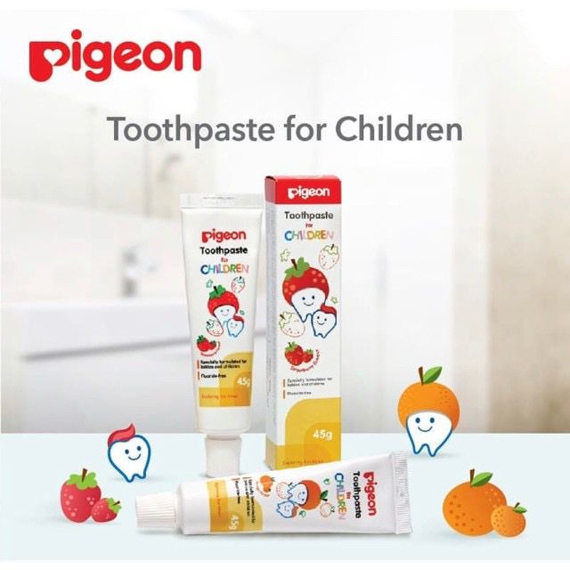 Pigeon Baby Toothpaste | Pigeon BABY TOOTHPASTE 45gr | Shopee Philippines