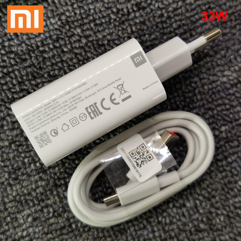 Xiaomi Fast Charger 33W QC4.0 Quick Charge Adapter 5A Type C for Mi 11 ...