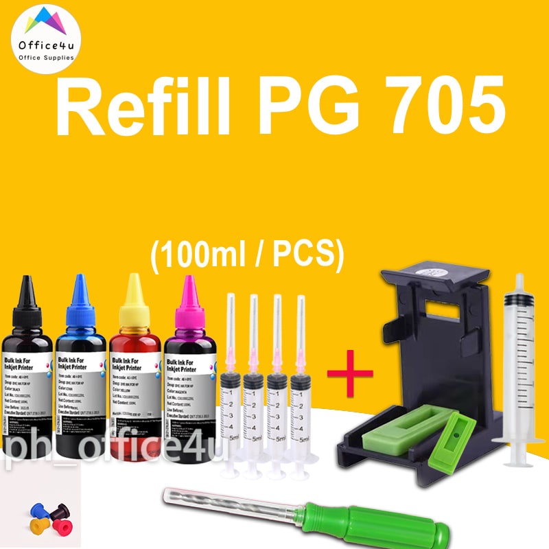 Canon PG 705 ink cartridge CL 706 Ink Cartridge 100ml ink black cyan ...