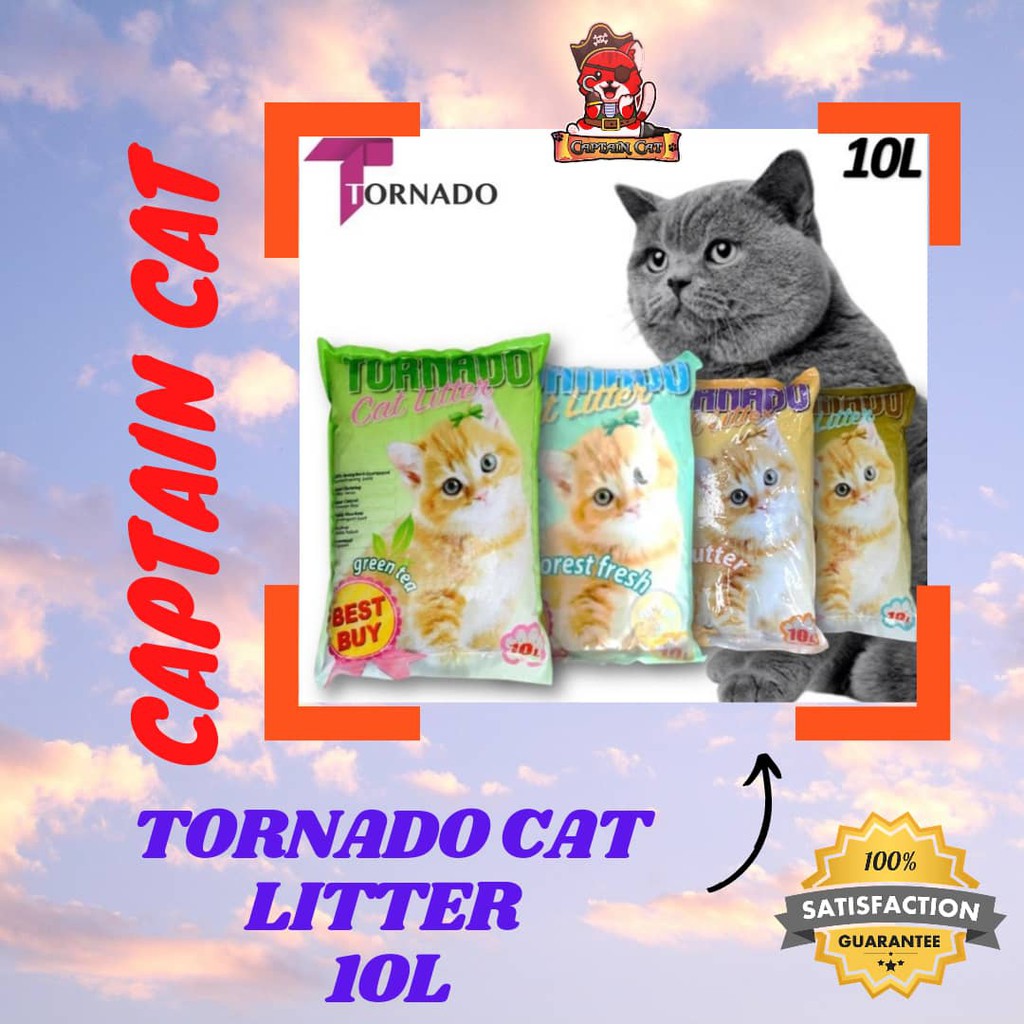 Tornado Cat Litter 10L Cat Sand Fragrance Pet Toilet 10L/7Kg | Shopee Philippines