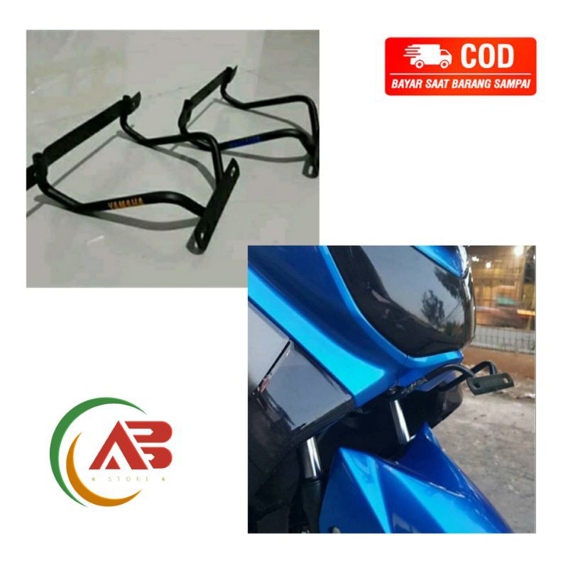 HOLDER / BRACKET NOPOL front police plate NMAX old/new model mustache ...