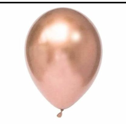 (10pcs) ROSE GOLD Chrome Balloons | Shopee Philippines