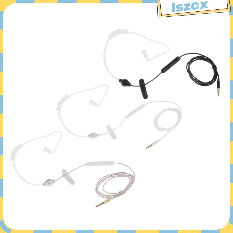 Single Earbud Anti Fbi Earpiece Mono In Ear Earphone 3 5mm Monaural