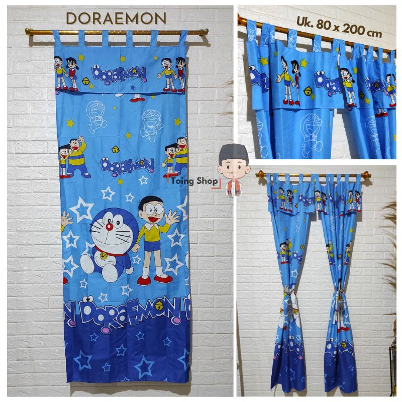 Doraemon CHARACTER MOTIF ROPE DOOR CURTAINS | Shopee Philippines