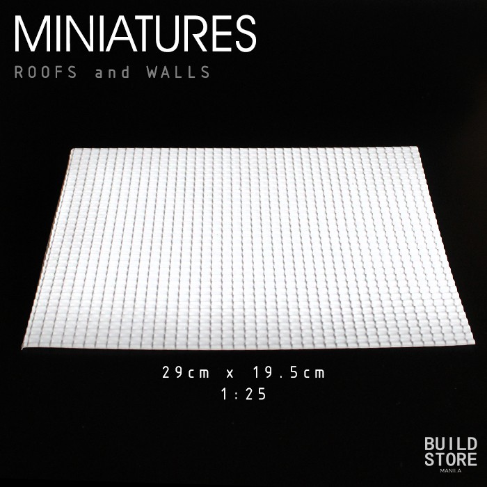 1/25 1/100 SCALE Miniature Roofs and Walls for Miniatures, Architecture ...