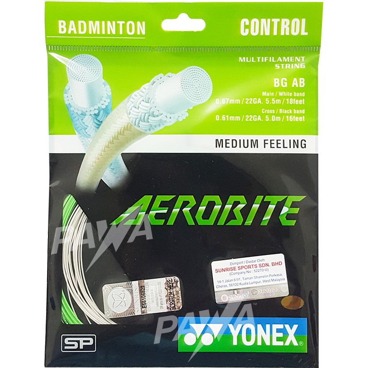 Yonex Aerobite Badminton String 0.67mm + 0.61MM Hybrid Sting | Shopee ...