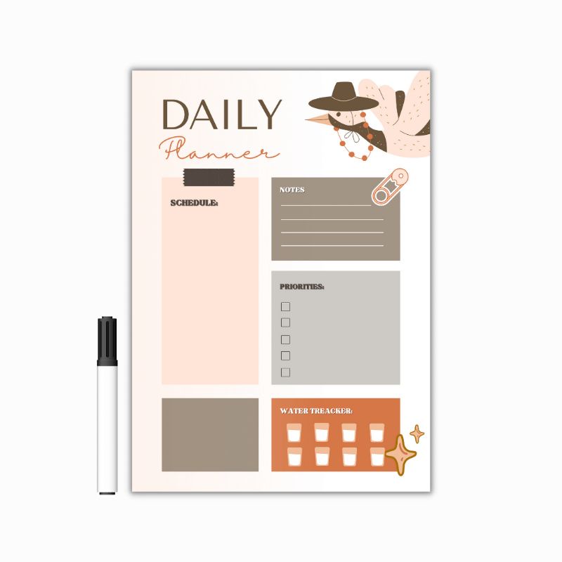 Reusable Daily Planner Board (laminated erasable) | Shopee Philippines