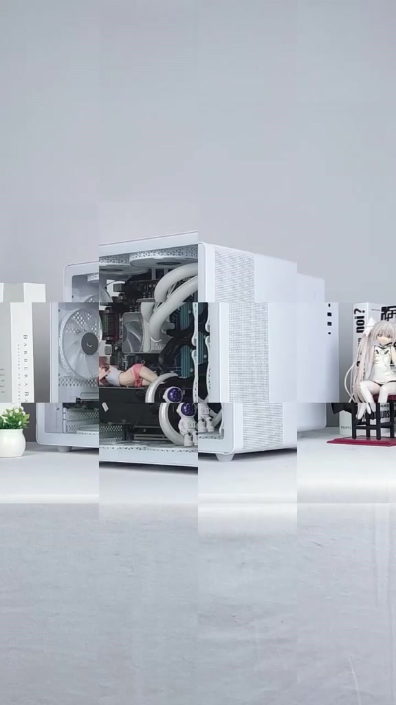 YGT V300 MINI GAMING CASE BLACK WHITE MICRO-ATX/ITX | Shopee Philippines