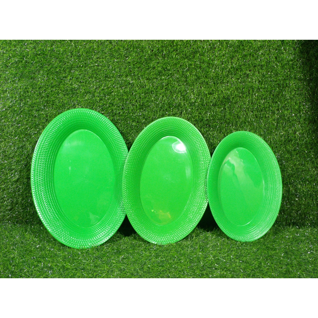 Uniglobal Oval Shaped Serving Plate (Green only) (choose variation ...