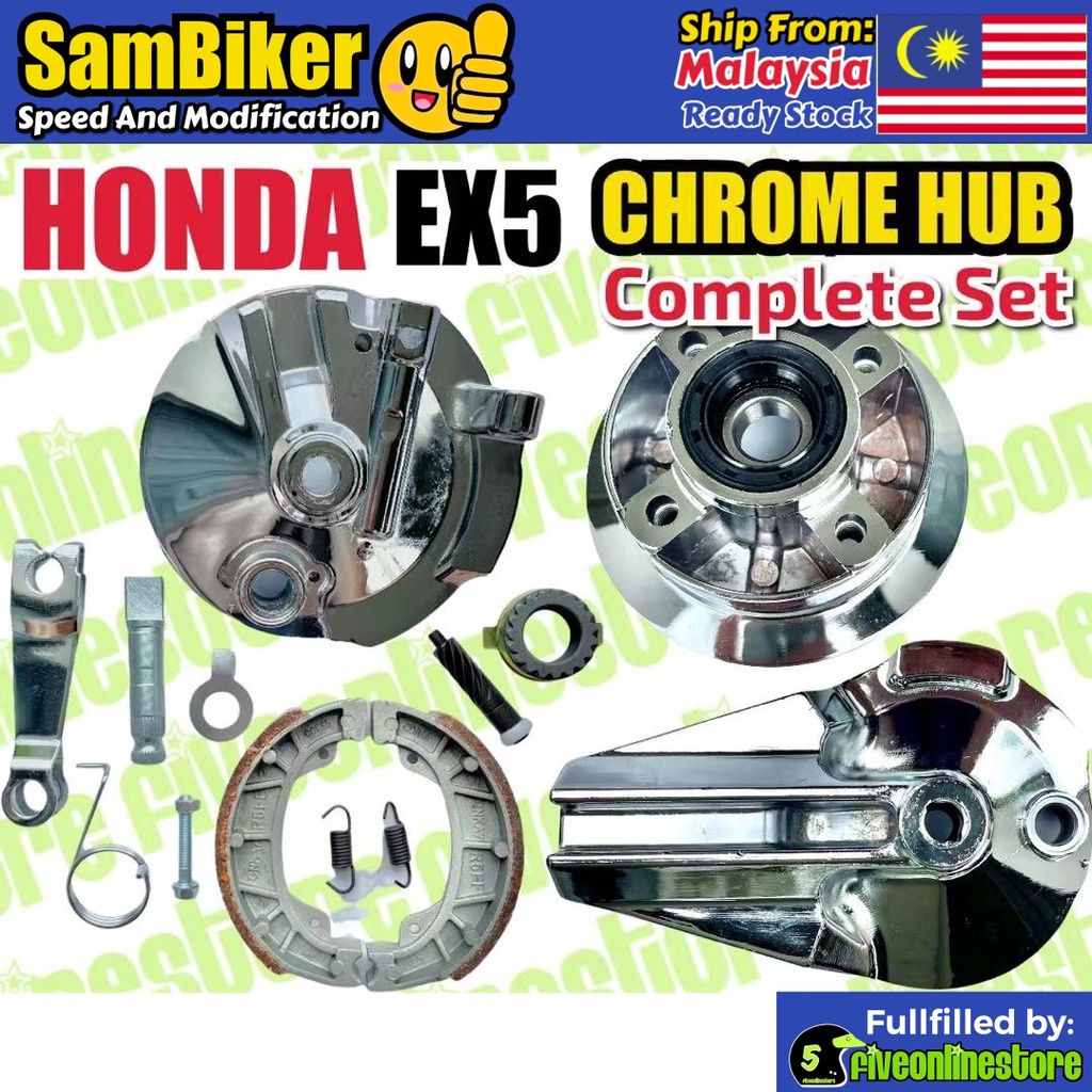 Honda EX5 Dream CHROME FULL SET Wave100 Wave 100 Front Rear Buyung ...