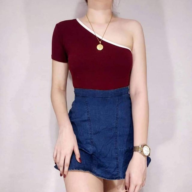 One Side Combi (Crop Top) | Shopee Philippines