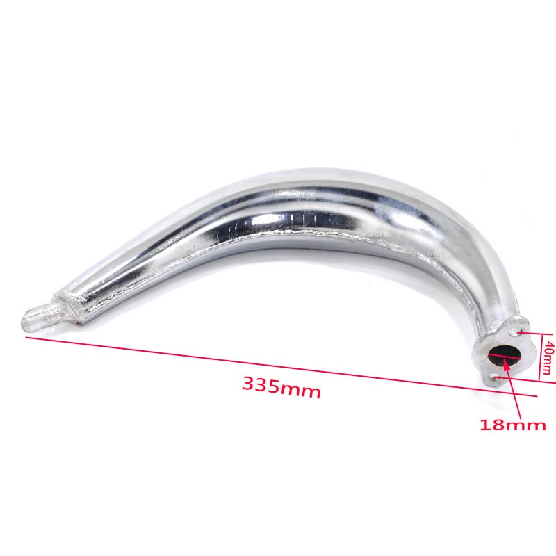 Motorcycle electroplating banana exhaust pipe muffler chimney For Two ...