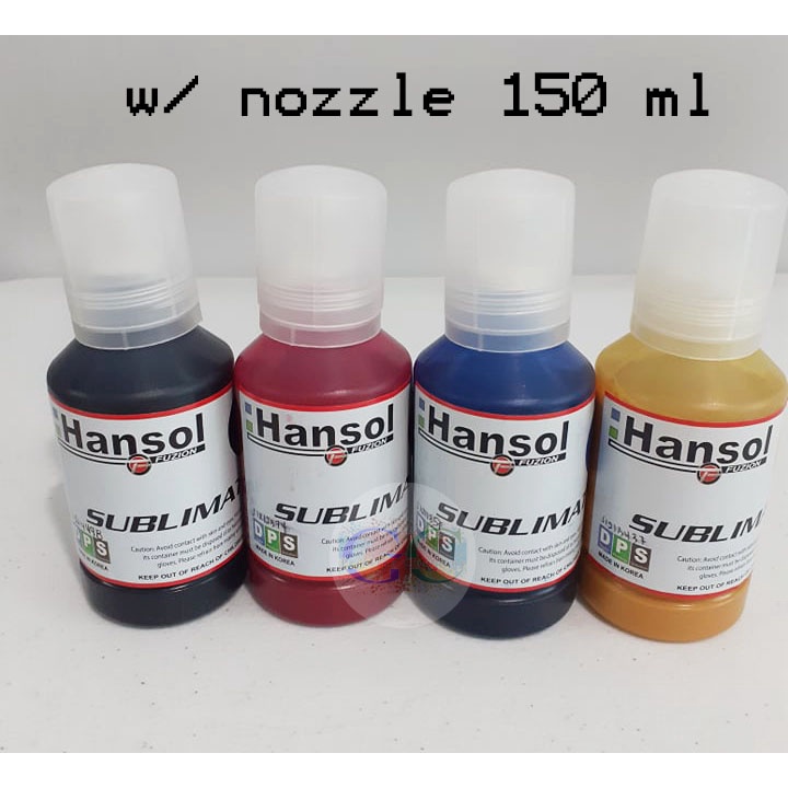 Hansol Sublimation Ink 150 ml with Nozzle | Shopee Philippines