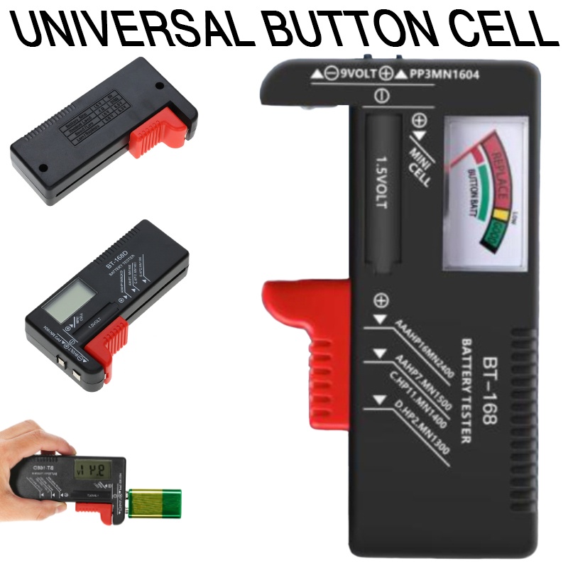 [Spot] New AA/AAA/C/D/9V/1.5V Universal Button Cell Battery Volt Tester ...