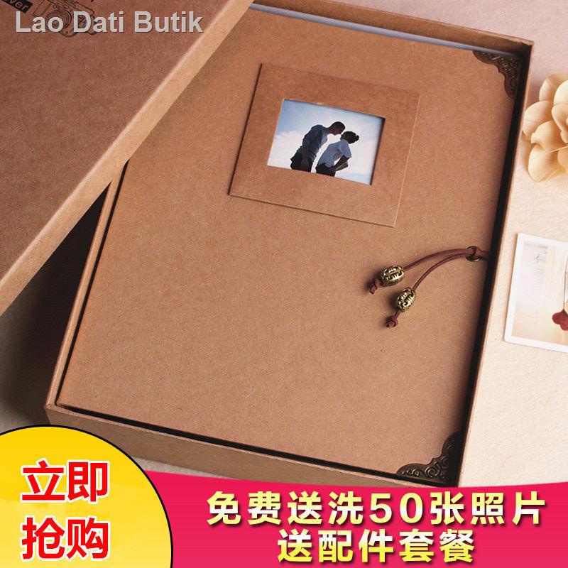 Retro photo album diy hand-pasted romantic couple love photo album ...