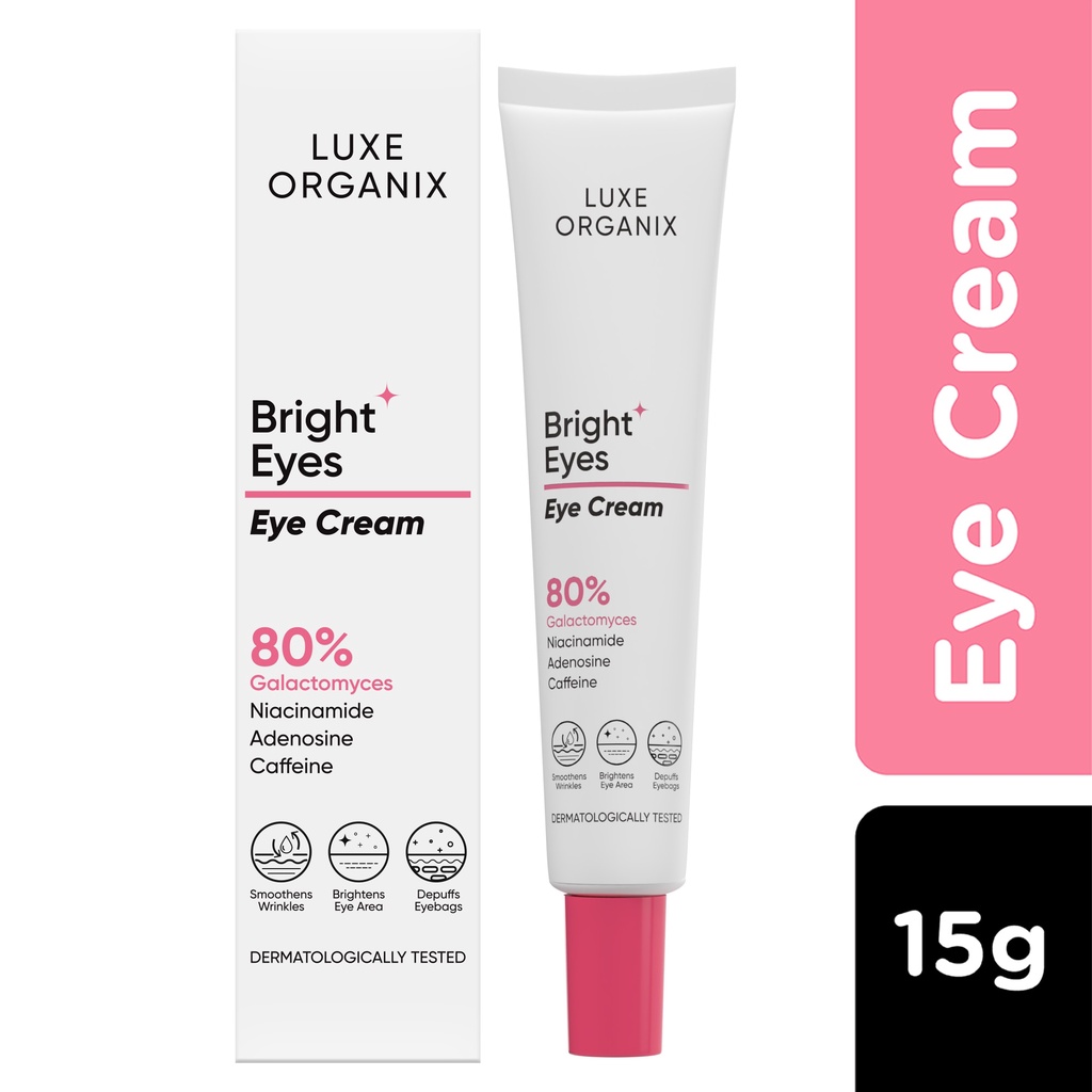 Luxe Organix Bright Eyes Eye Cream 80% Galactomyces 15g | Shopee ...