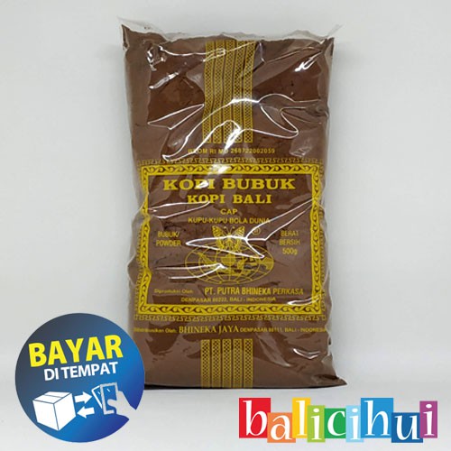 (Pay On The Spot) Coffee Powder Bali Cap Kupu Kupu Bola Dunia 400 Grams ...