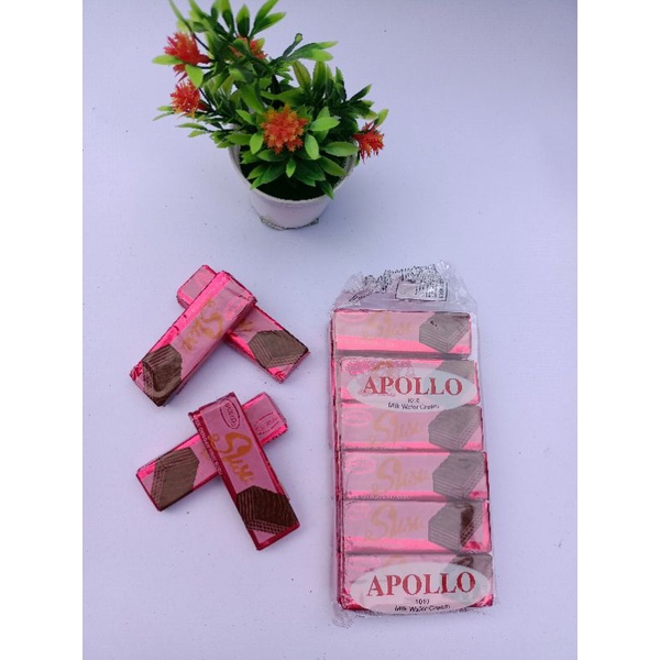 Apollo Wafer Coated Chocolate Malaysian Snack Red Packet 12pcs Per Pack ...