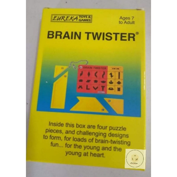 EUREKA BRAIN TWISTER SPECIAL EDITION (designs printed on laminated card ...