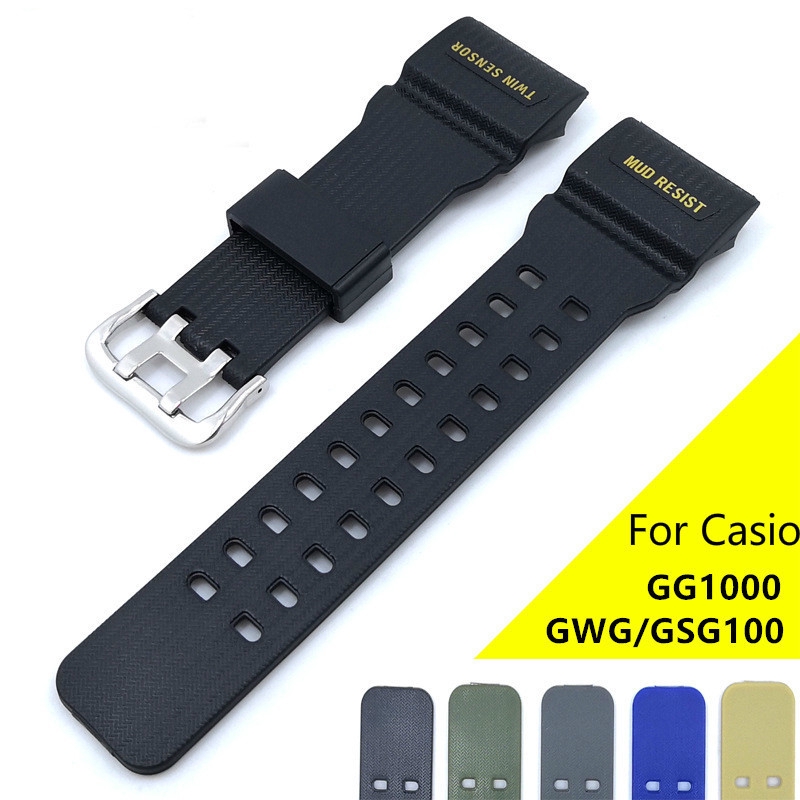 Silicone Strap for Casio GSHOCK GG1000 GSG100 GWG100 Colorful Straps ...
