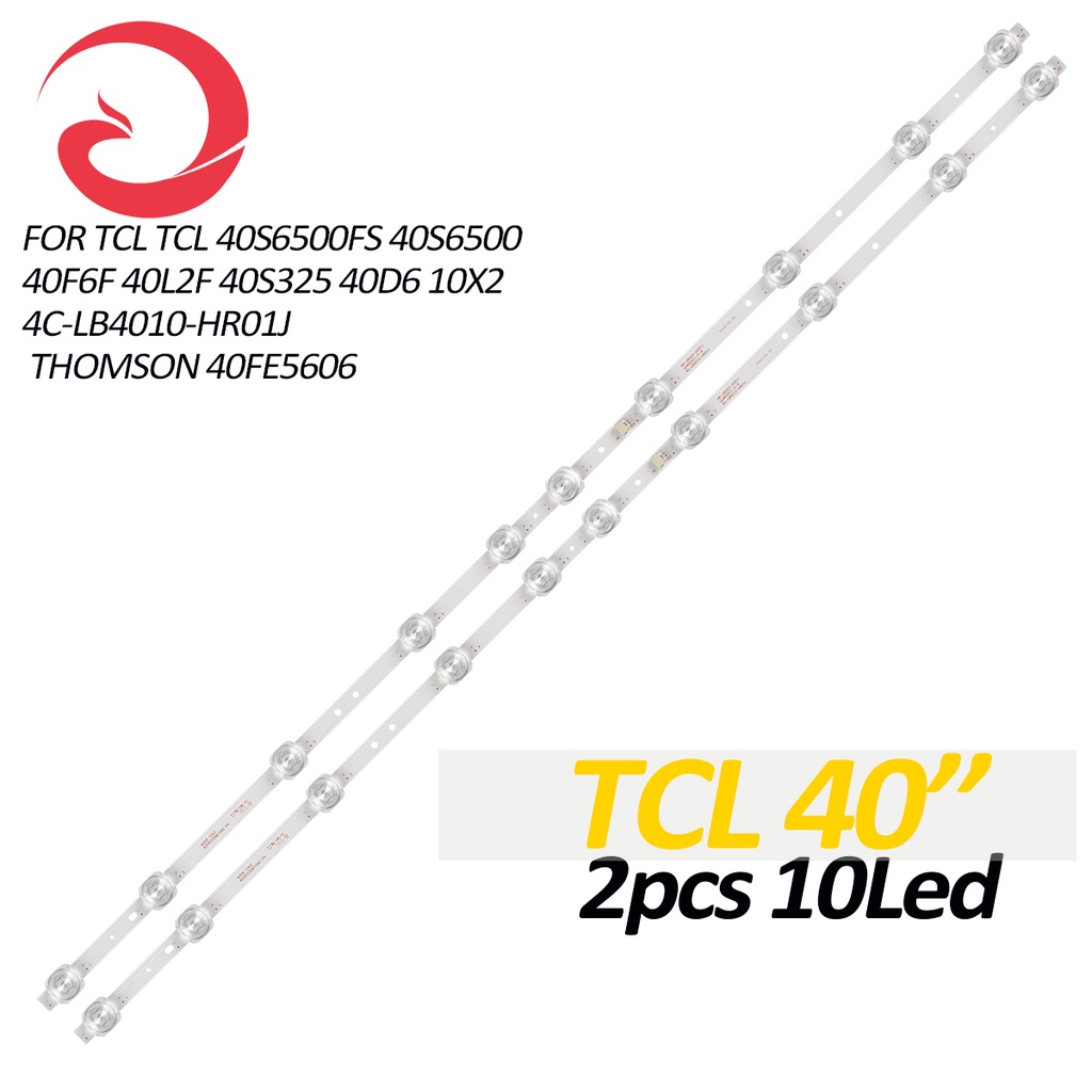 pcs/set 6V LED 2 backlight Strip for TCL 40S6500FS 40D610X2 40S6500 ...