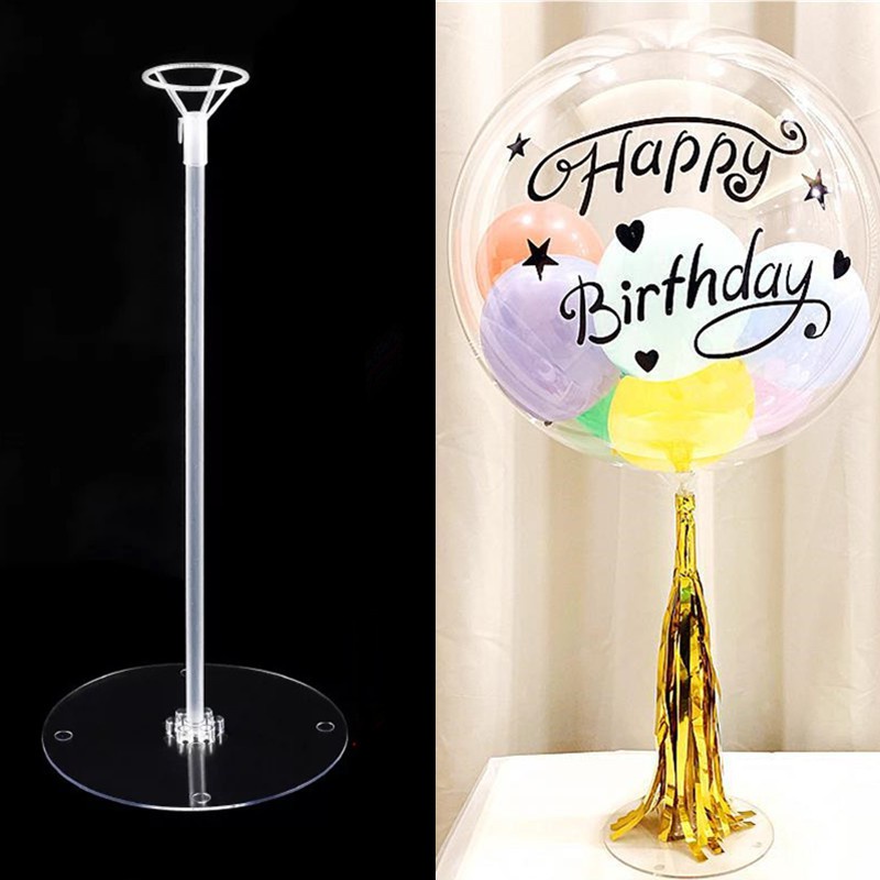 1 Set Table Floating Column Support Rod BOBO Balloon Transparent Bracket Wedding Birthday Party ...