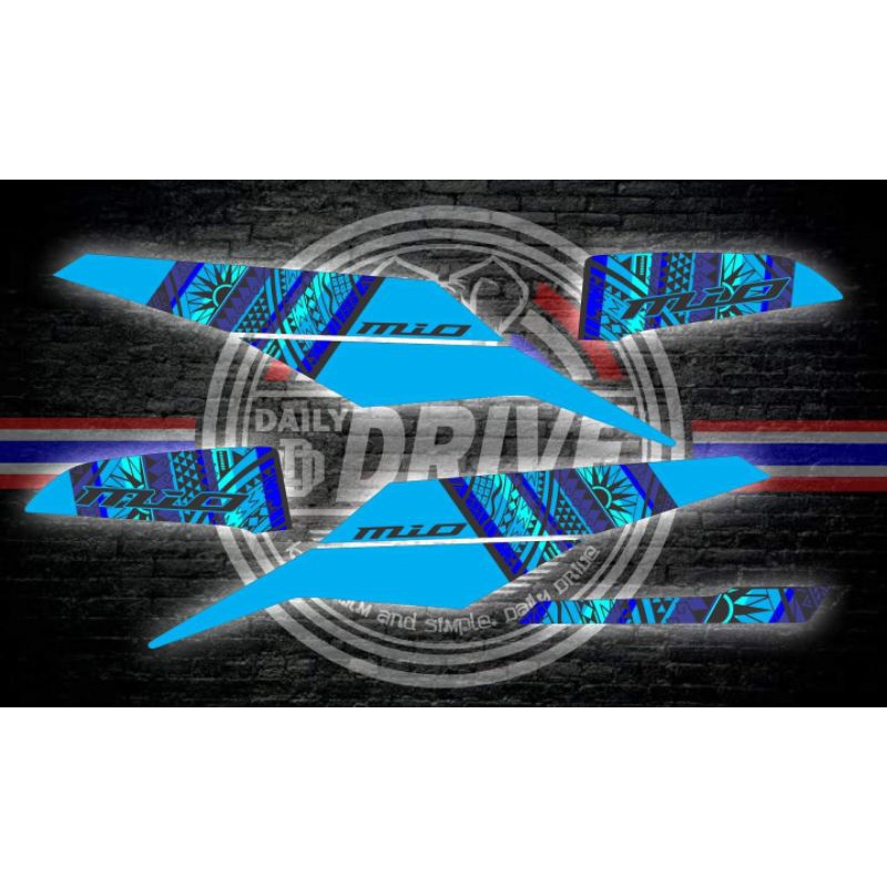 YAMAHA MIO i125 / i125S STOCK SIZE DECAL (FindUrTrip Design) | Shopee ...