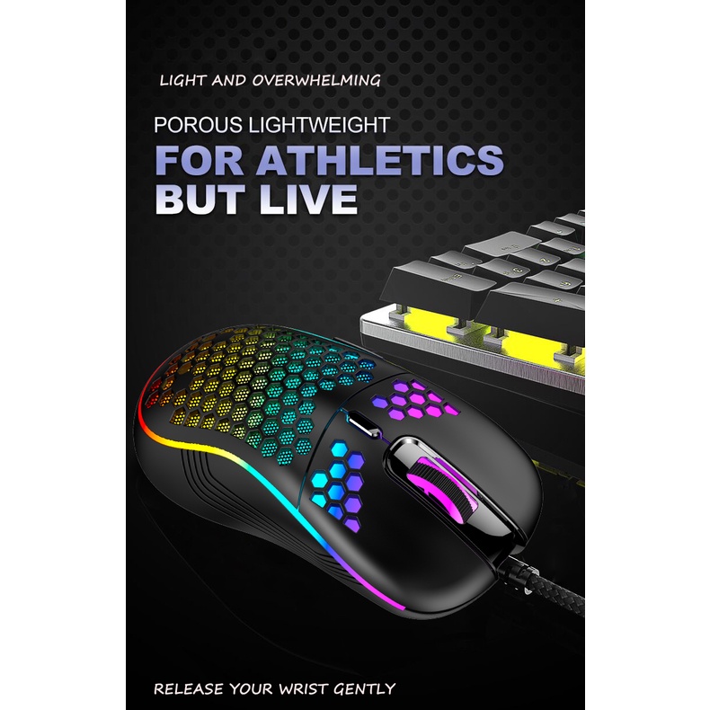 Wired Gaming Mouse RGB Backlight Gaming -Upgraded Version Adjustable ...