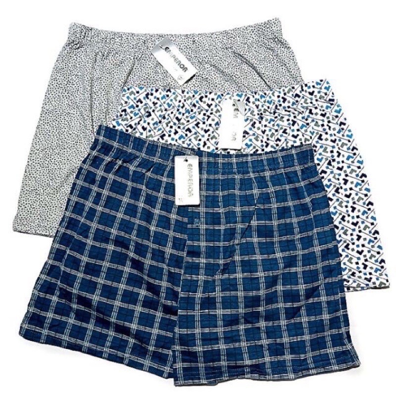 Emperor Men's 100% Cotton Boxer Short High Quality | Shopee Philippines