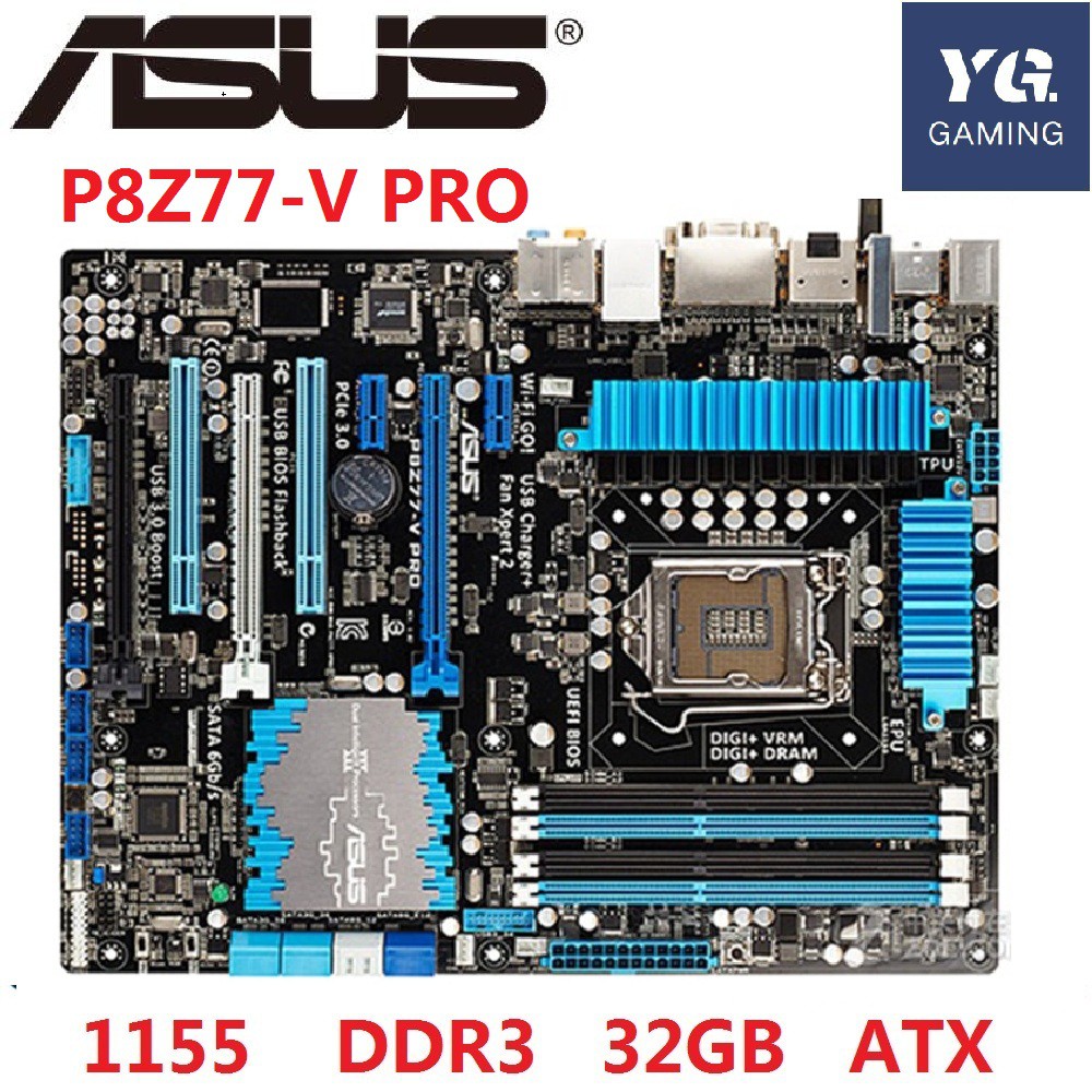 P8Z77-V Pro Desktop Motherboard Z77 Socket LGA 1155 i3 i5 DDR3 32G ATX UEFI BIOS Original Used ...