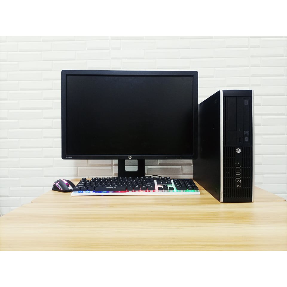 COMPUTER SET HP COMPAQ SFF INTEL CORE I3 2100 3.20GHZ 4GB 250GB 17''SQ ...