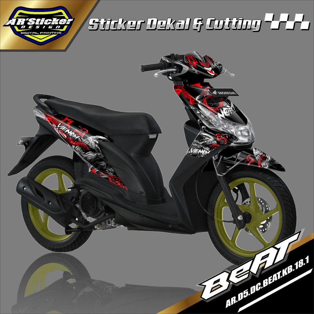 Decal sticker Beat Carburetor Full Body, sticker Dekal Beat Carburetor ...