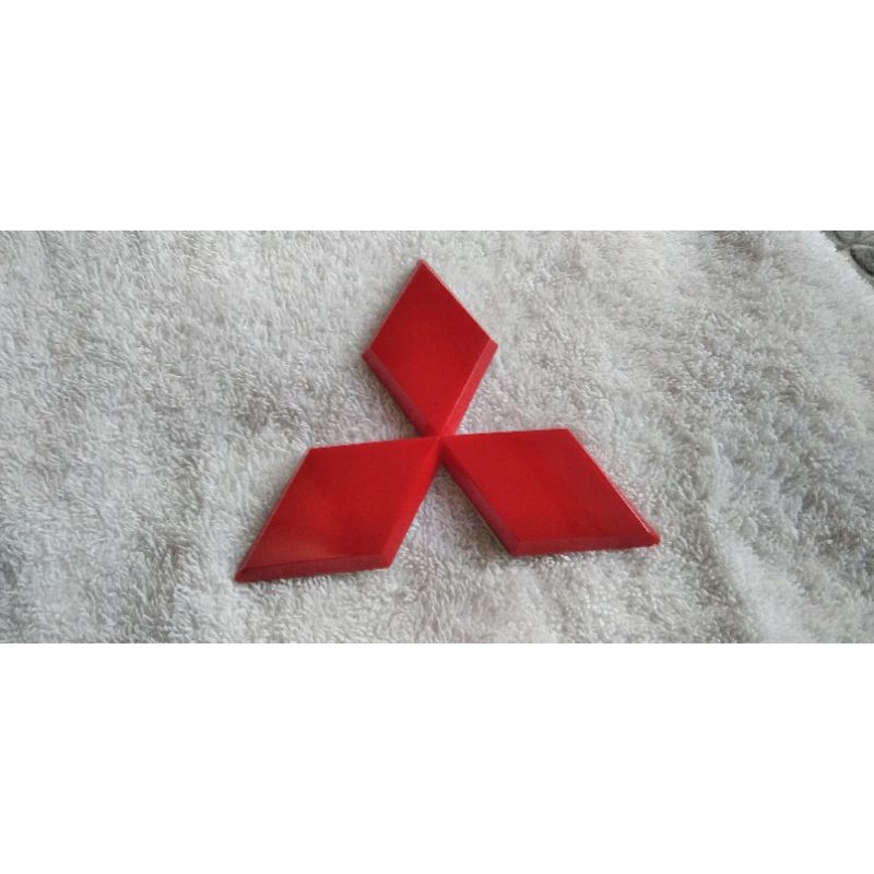 Curvy Red Mitsubishi Logo | Shopee Philippines