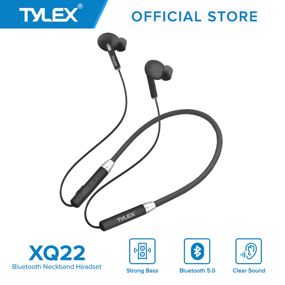 Tylex XQ22 Wireless Neckband Headset Bluetooth V5.0 Lightweight Feature ...