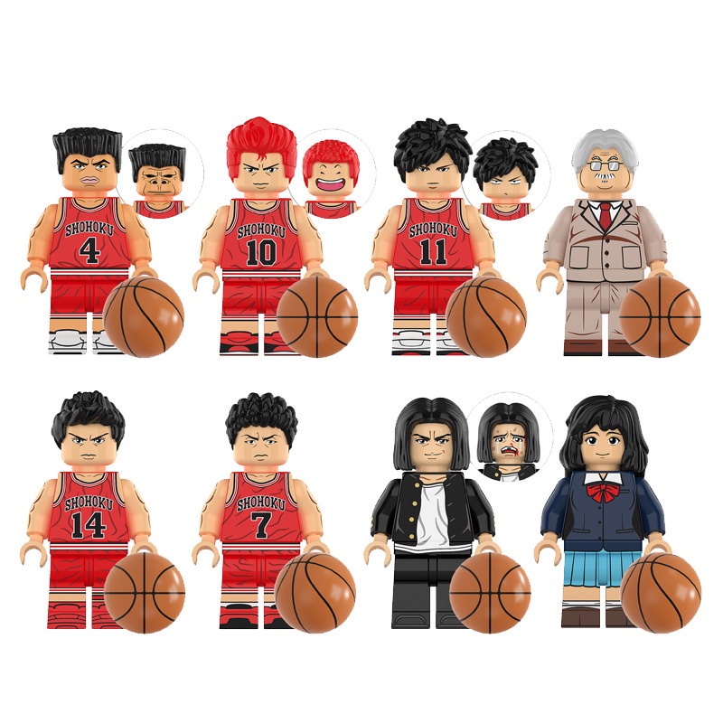 KT1060 Japanese Anime SLAM DUNK Hanamichi Sakuragi Kaede Rukawa Haruko ...